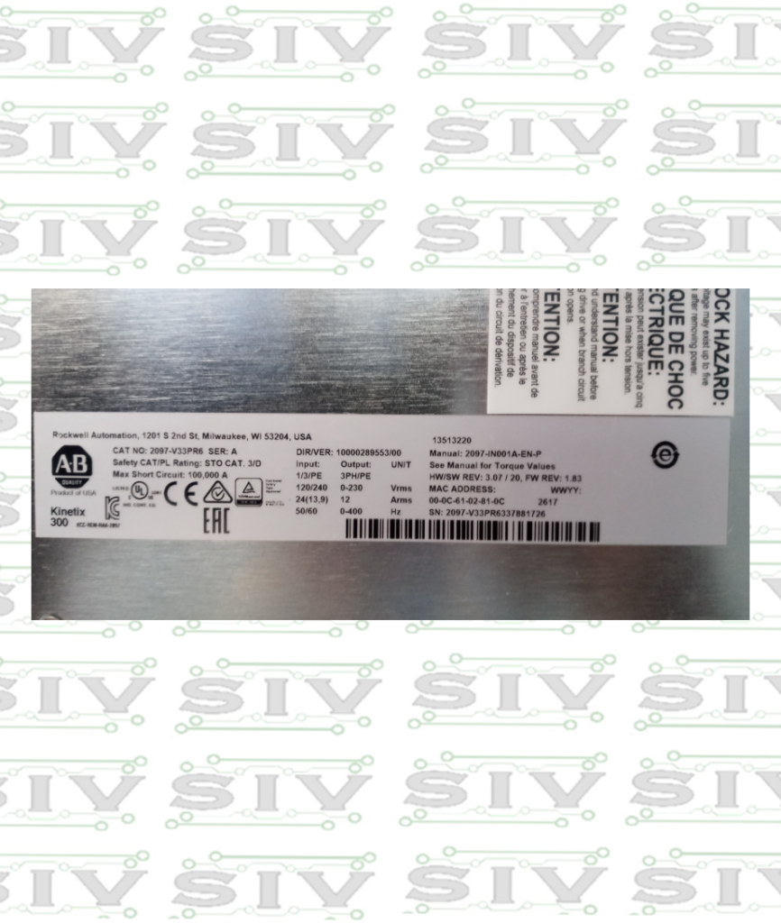SERVOAMPLIFICADOR KINETIX 300/120-240V-12A - SIV